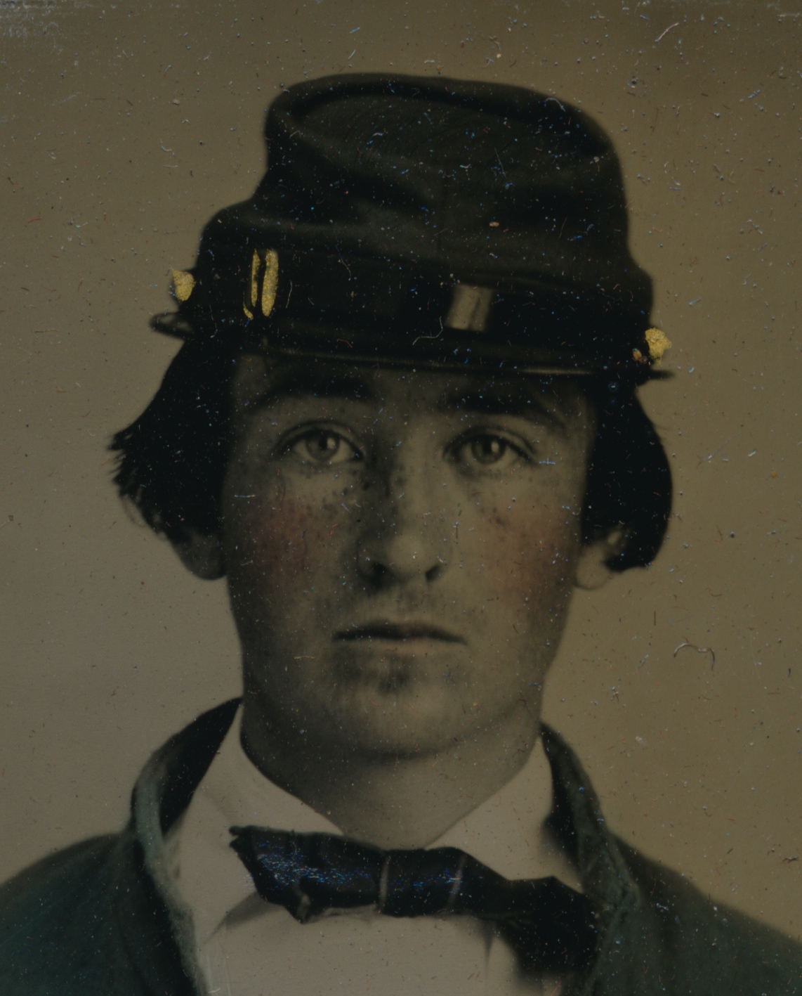 Sixth plate melainotype of Edward Livingston Hopkins of Natchez ...
